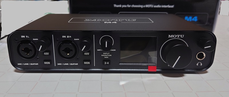 MOTU M4 開封と初期設定（とプツプツノイズの対処） | miscnotesbox